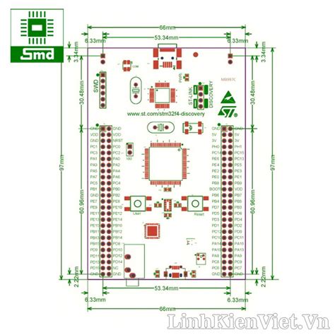 Kit Stm32f4 Discovery Kit Phát Triển Stm32f407 Arm Cortex M4 Dsp