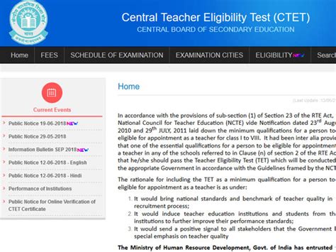 Ctet 2018 Exam Application Form Releasing Shortly Oneindia News