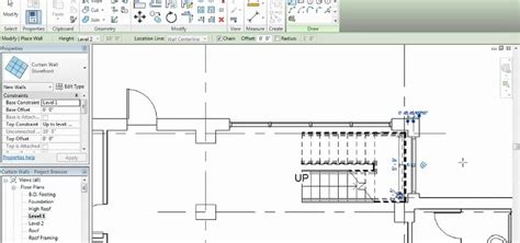 how to add curtains a wall in autodesk revit architecture 2011 software