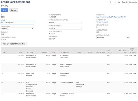 Process A Credit Card Statement Zonereconcile Knowledge Base