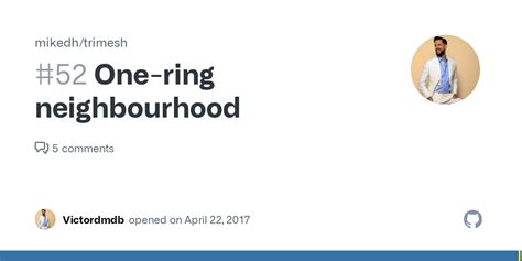 One Ring Neighbourhood · Issue 52 · Mikedhtrimesh · Github