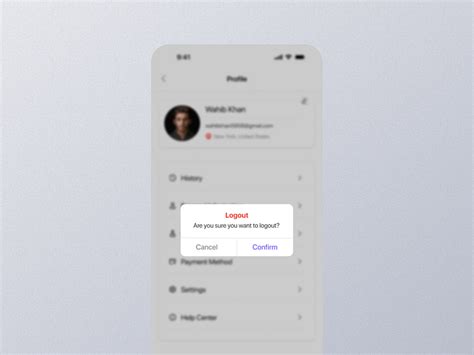 Logout Mobile App Ui By Ui Ants On Dribbble