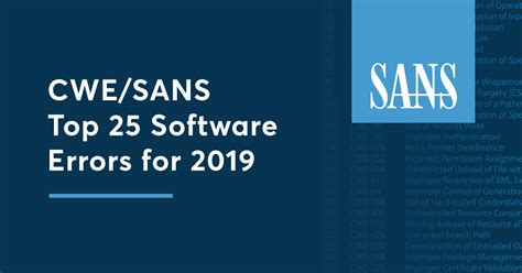 Cwe Sans Top 25 Software Errors For 2019 Invicti