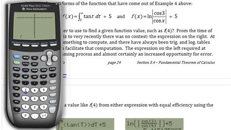 Graphing Functions Using Fnint On A Ti8384 Ap Calculus 54c Youtube Graphing Functions Using Fnint On A Ti8384 Ap Calculus 54c Youtube
