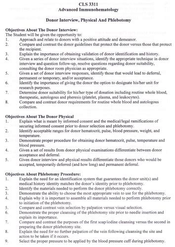 Immunohematology 15 Donor Interview Physical Phlebotomy Flashcards Quizlet