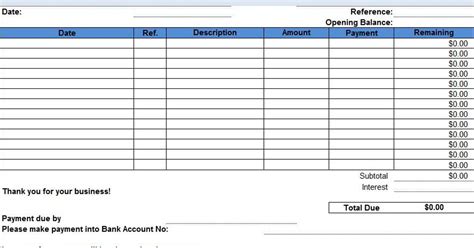 Statement Template Excel Easily Create Professional Statements Instantly