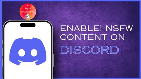 How To Enable NSFW Content On DISCORD IPhone Android YouTube
