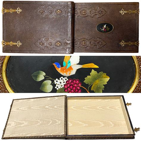 Rare Antique Italian Victorian Era Book Shaped Tooled Leather 175 Do Antiques And Uncommon