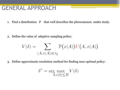 Ppt A Reinforcement Learning Algorithm For Sampling Design In Markov