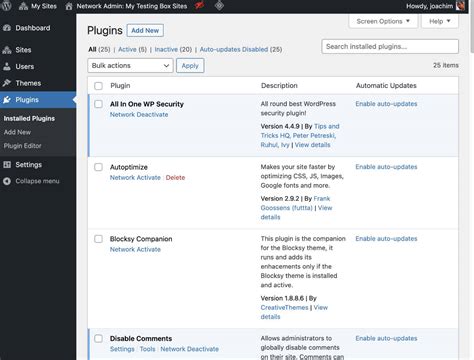 The Wordpress Network Multisite User Interface Easy Web Design Tutorials