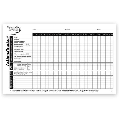 AsthmaTracker Digital Copy Allergy Asthma Network Store