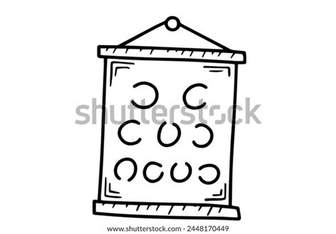 Optometry Poster Test Eyesight Medical Clinic Stock Vector Royalty