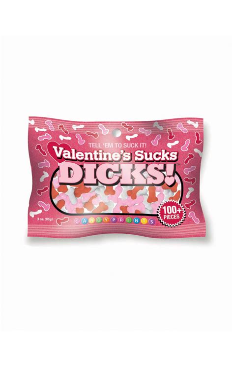 Valentines Sucks Dicks Candy Oz Bag Lg Cp