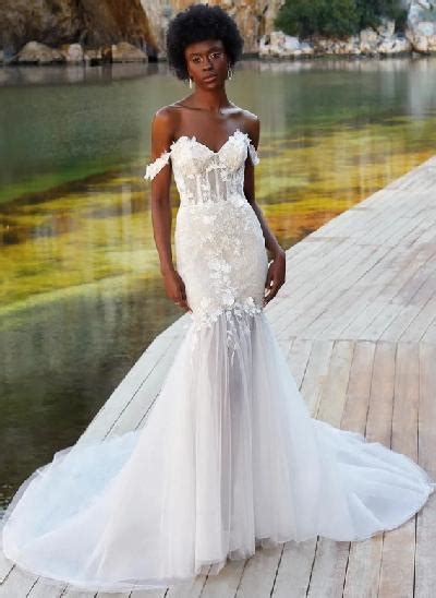 Luxury Lace Long Sleeves Mermaid Wedding Dresses Missacc