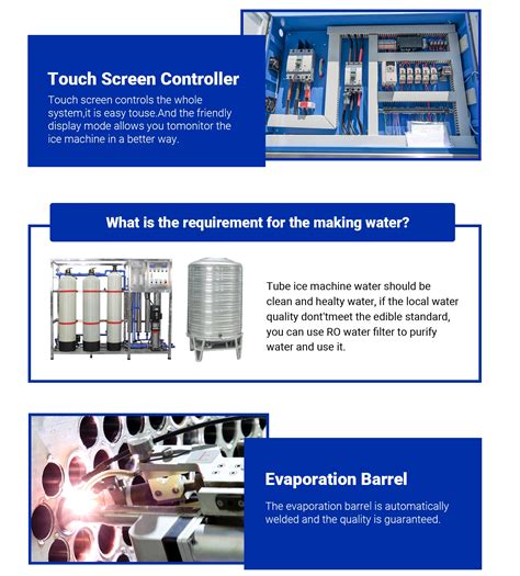 เครื่องทำท่อน้ำแข็งขนาดกระบอกสูบ 3 ตันสำหรับการขายสำหรับการรับประทานอาหารผู้ผลิตจีน ราคาโรงงาน