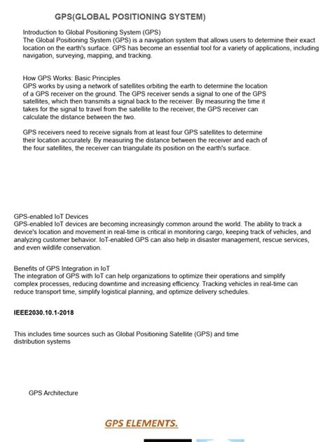 Gps Architecture Pdf Global Positioning System Internet Of Things