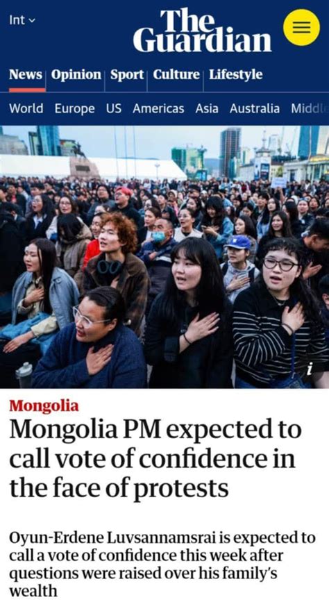 Эмүжин Монгол залуусын жагсаал түүний утга учир Монголын Ерөнхий сайдын хүүгийн Холливудын