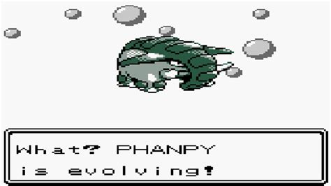Phanpy Evolving Into Donphan In Pokemon Crystal Youtube