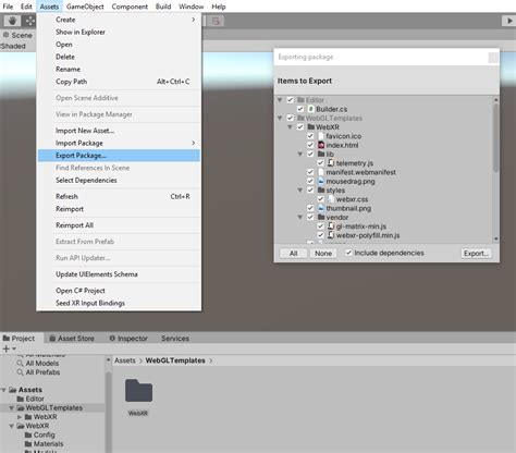 Use Mozilla Webxr Exporter In Unity For Webgl 2 Vr Games By