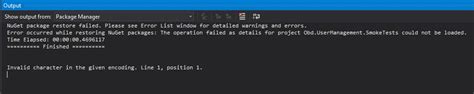Bug Invalid Character In The Given Encoding Line 1 Position 1 · Issue 11037 · Nugethome