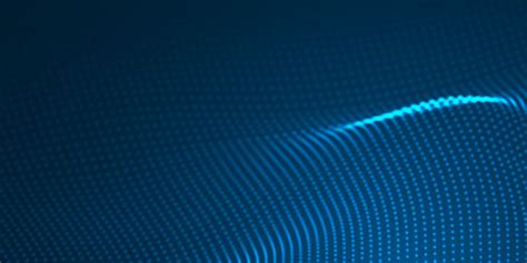 Abstract Blue Light Wave Dot Surface Pattern Vector Image