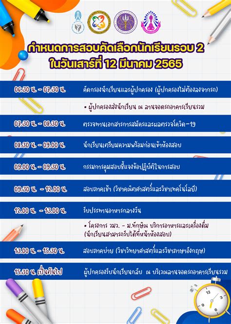 Scius 📢📢รายละเอียดการสอบรอบสองของโครงการ วมว