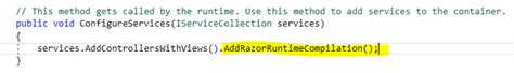 MVC Razor Views Not Refreshing After Changes To CSHTML In NET Core 3