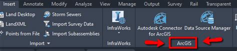 autodesk connector for arcgis gis integration with civil 3d 2020