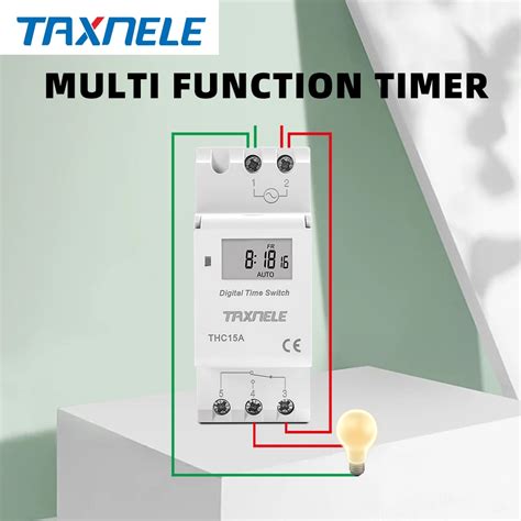 THC A Weekly Days Programmable Digital TIME SWITCH Timer Control AC V V V A Din Rail