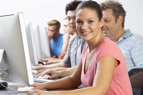 Group Of Students In Computer Class Picture And Hd Photos Free