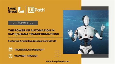 Automation Transformation Sap Saravanan Subramaniam