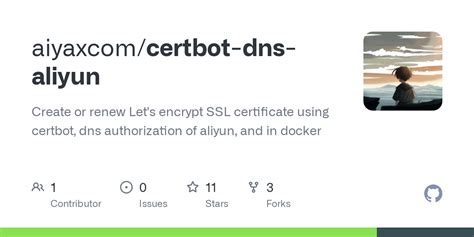 Github Aiyaxcom Certbot Dns Aliyun Create Or Renew Let S Encrypt Ssl