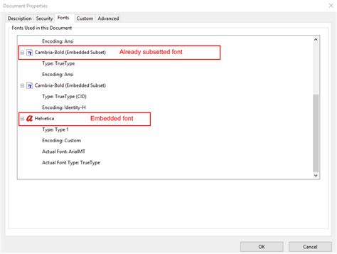 reduce pdf size by sub setting or removing fonts neuxpower