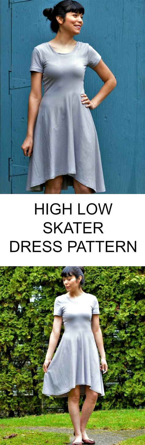 Introducing The High Low Skater Dress Multi Size Pdf Sewing Pattern On The Cutting Floor