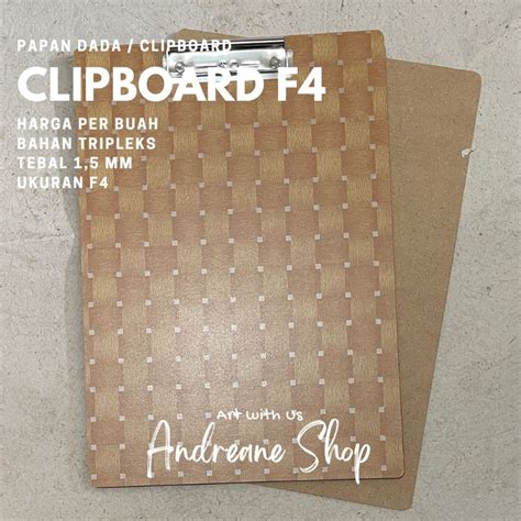 Jual Papan Dada Clipboard Kayu Shopee Indonesia