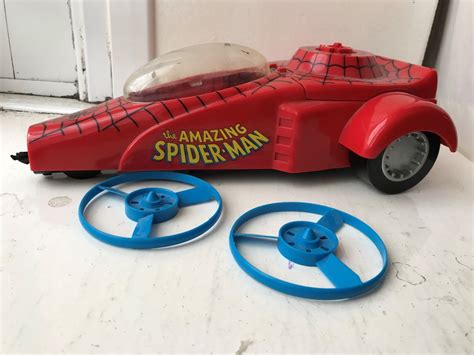 Marvel Super Heroes Toybiz The Amazing Spider Man Dragster Figure Vehicle Ebay Uk