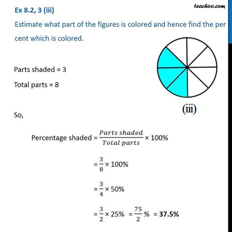 Find The Per Cent Which Is Coloured In The Figure Teachoo Class 7