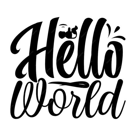 Premium Vector Hello World Svg Premium Vector Hello World Svg