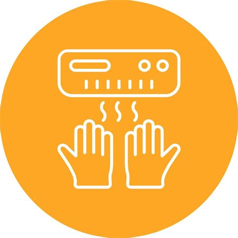 손 건조기 아이콘 프리미엄 벡터