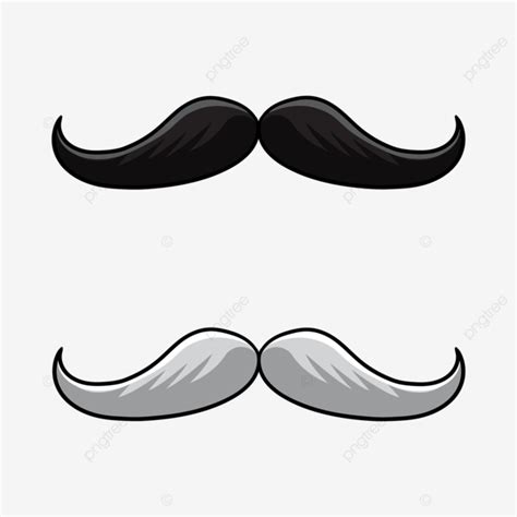 Mustache Clipart Black And White