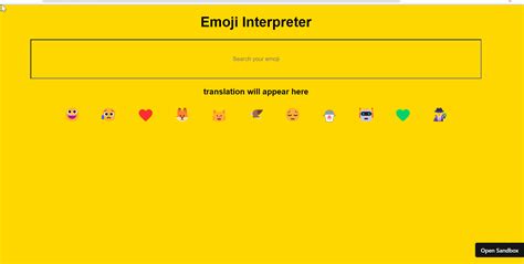GitHub KHemanthRaju Emoji Interpreter Created With CodeSandbox