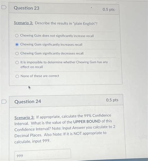 Solved Use Following Info For Next 6 Questions Scenario 3