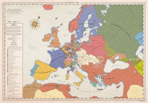 Mapa Histórico De Europa 1700 Mapas Milhaud