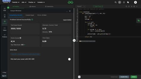 Codingchallenge Problemsolving Python Subarraysum Geeksforgeeks