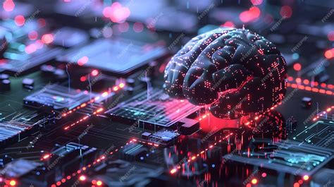 Illustration Of A Machine Learning Process Featuring Artificial Intelligence Deep Data Mining