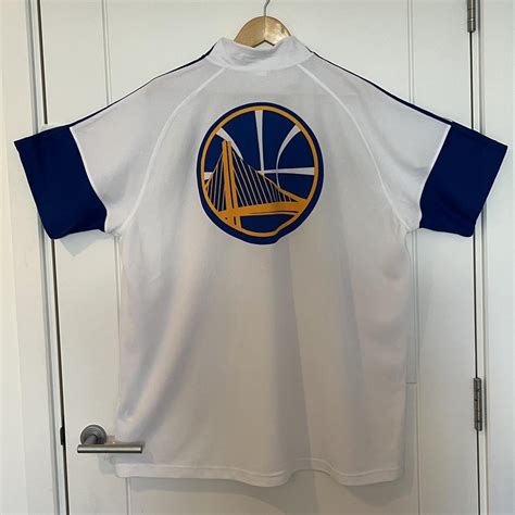 Adidas 3 Stripe Nba Golden State Warriors Warm Up Depop