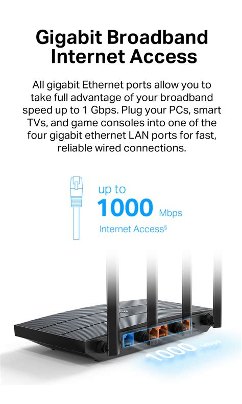 TP LINK WiFi 6 AX1500 Archer AX12 Dual Band Wireless Boosted Wi Fi Coverage Gigabit Router