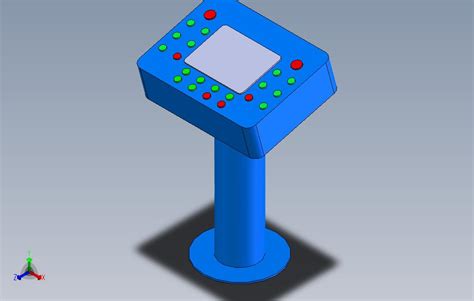 监控控制台solidworks 2012模型图纸免费下载 懒石网