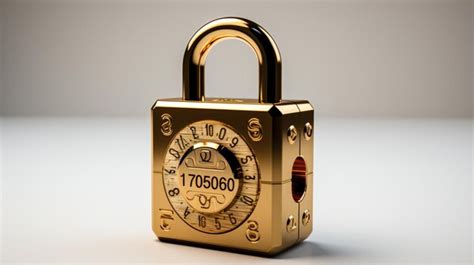 Premium Photo Padlock With Passcode On The Padlock Isolated On The White Background