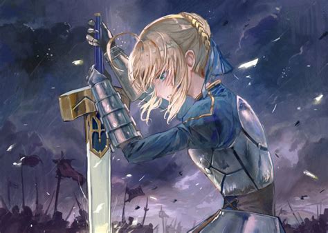 Safebooru 1girl Absurdres Ahoge Armor Armored Dress Artoria Pendragon